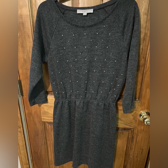 LOFT | Dresses | Beaded Loft Sweater Dress | Poshmark